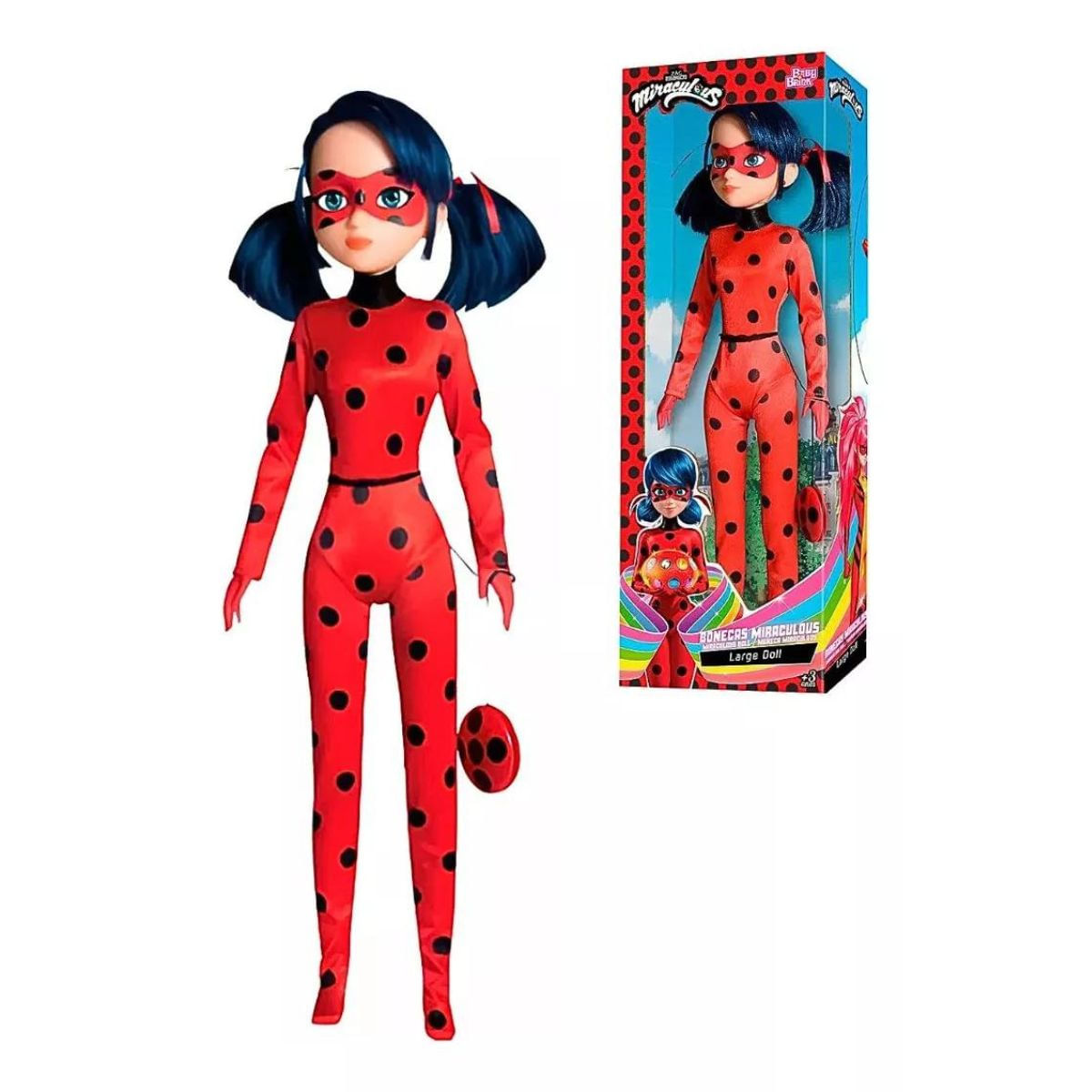 Boneca Miraculous Ladybug Novabrink 1870 - Lojas MM