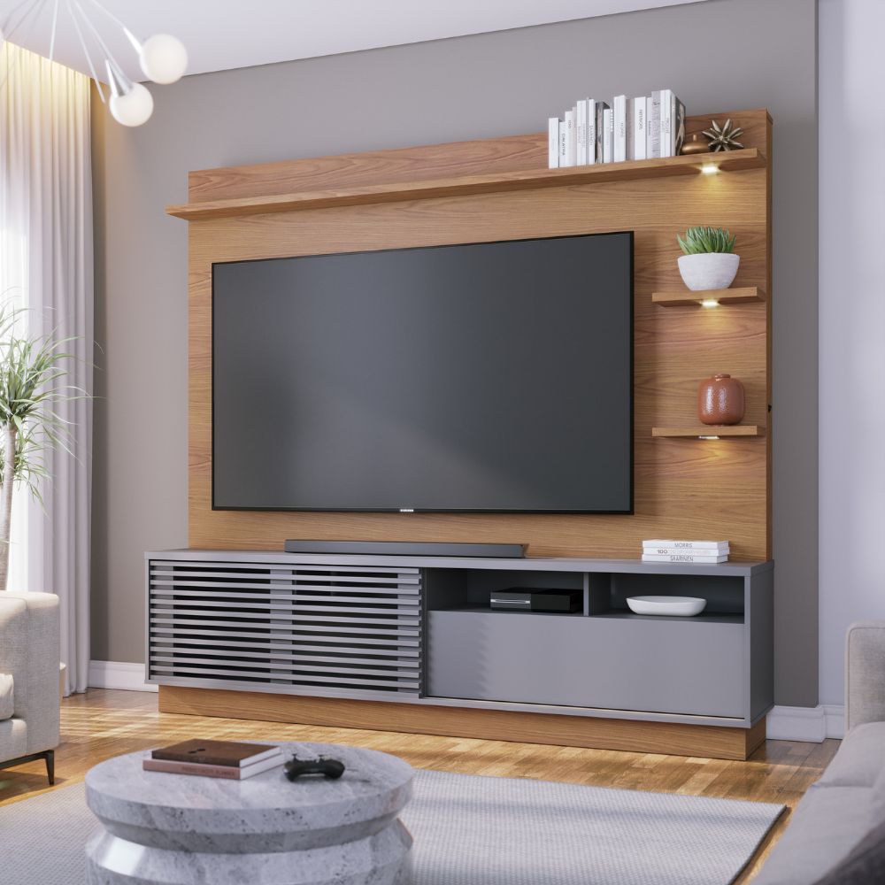 Home Para Tv Colibri Campeche Com 1 Porta 1 Gaveta - Lojas MM