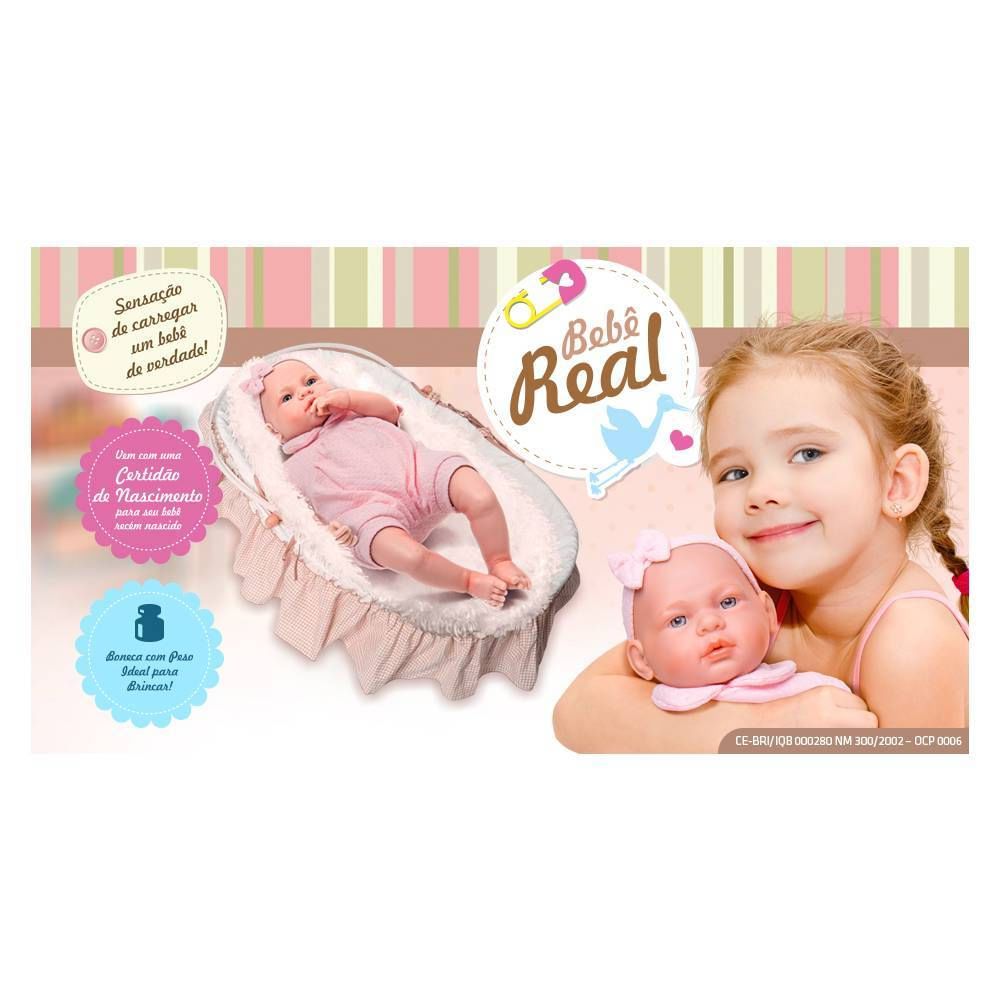 Boneca Bebê Real 5075 Roma Jensen - Lojas MM