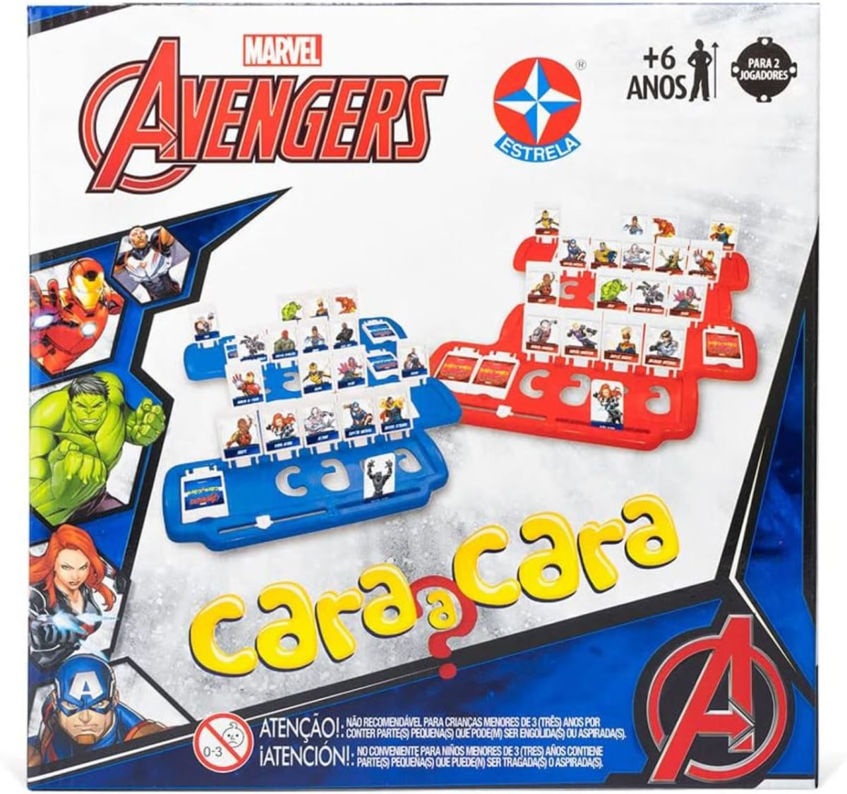Jogo Cara A Cara Vingadores Estrela 1001603100127 - Lojas MM