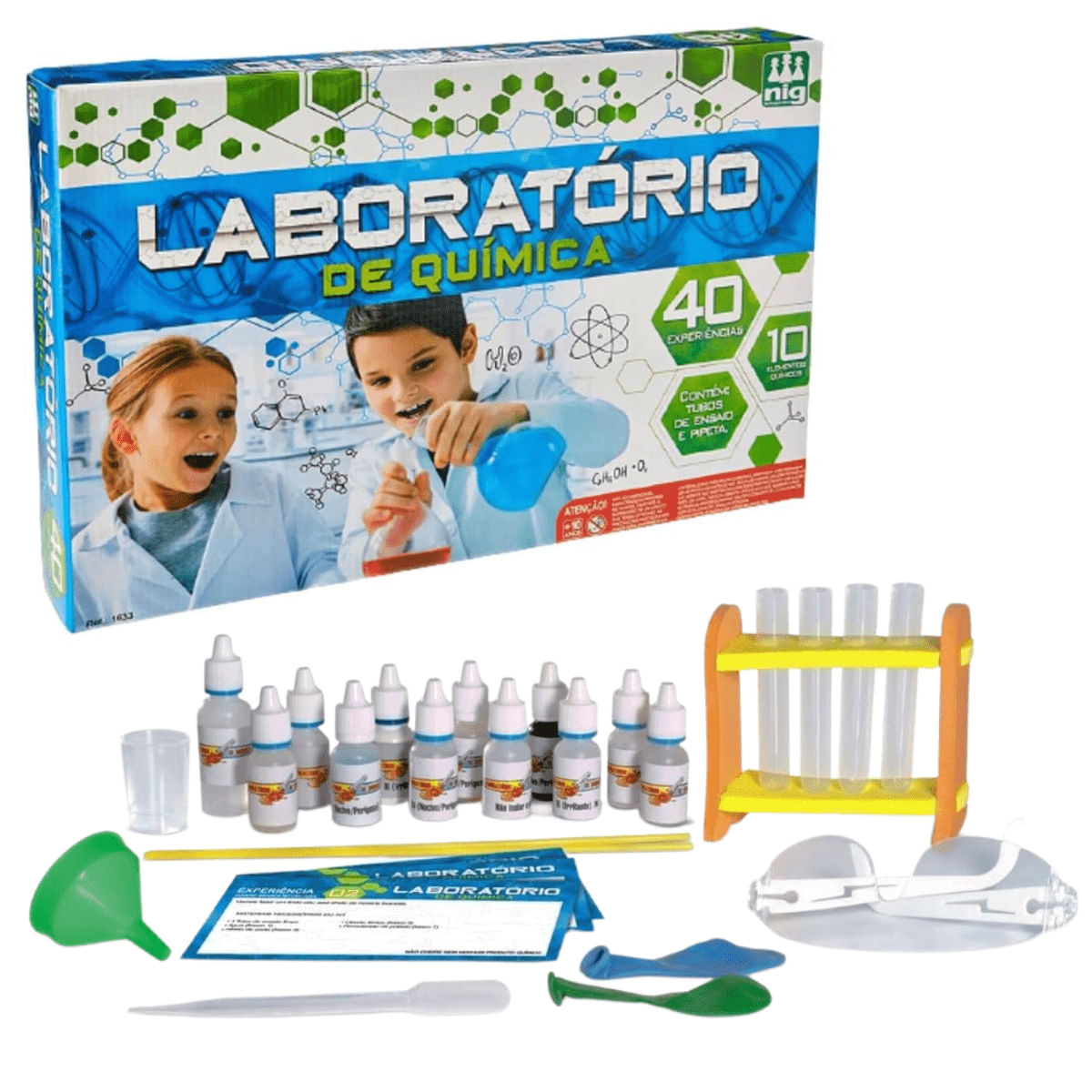 Kit Laboratório De Química Nig 1633 - Lojas MM