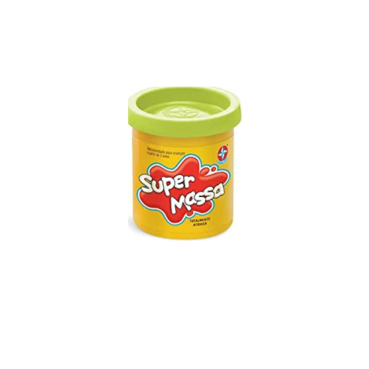 Super Massa 4 Potes Marrom Branco Verde Azul Estrela 1001301400153 ...