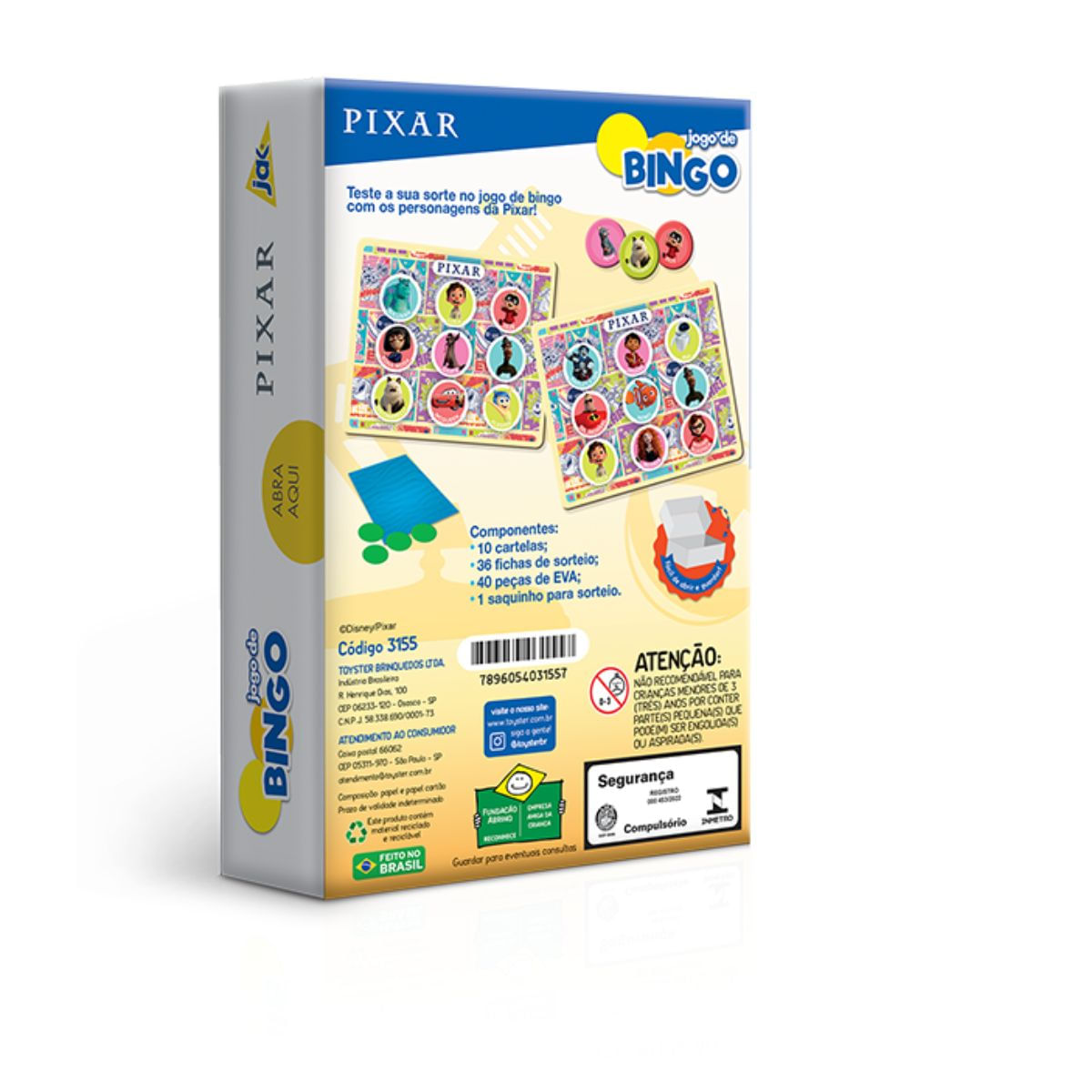Jogo Bingo Da Pixar Toyster 003155 - Lojas MM