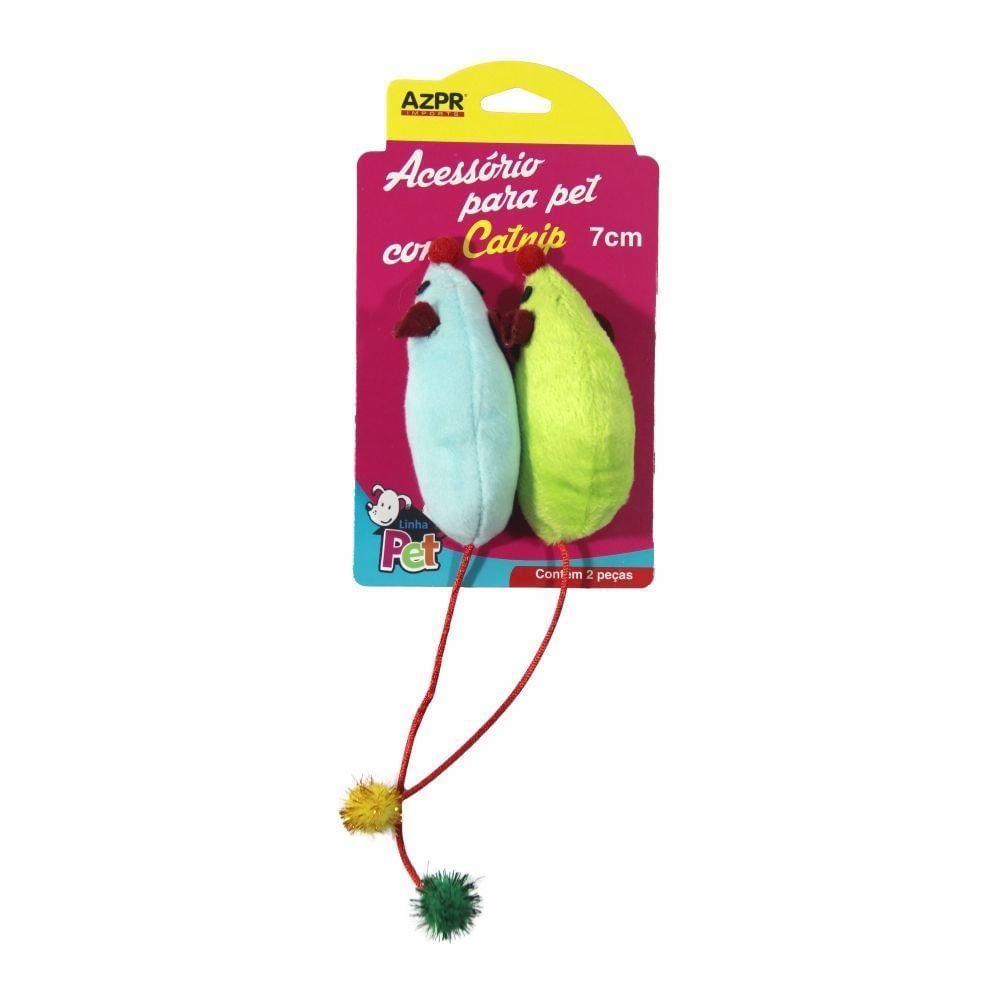 Ratinho Color 2 Peças 7 Cm Azpr - Lojas MM