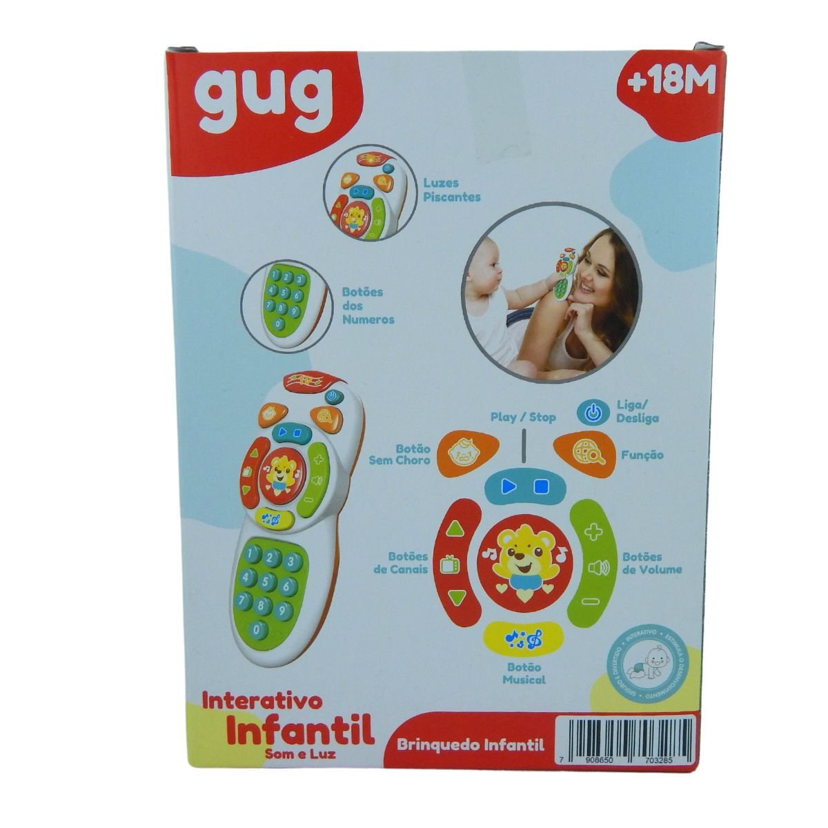 Controle Remoto Infantil com Luz e Som Shiny Toys 001324 - Lojas MM